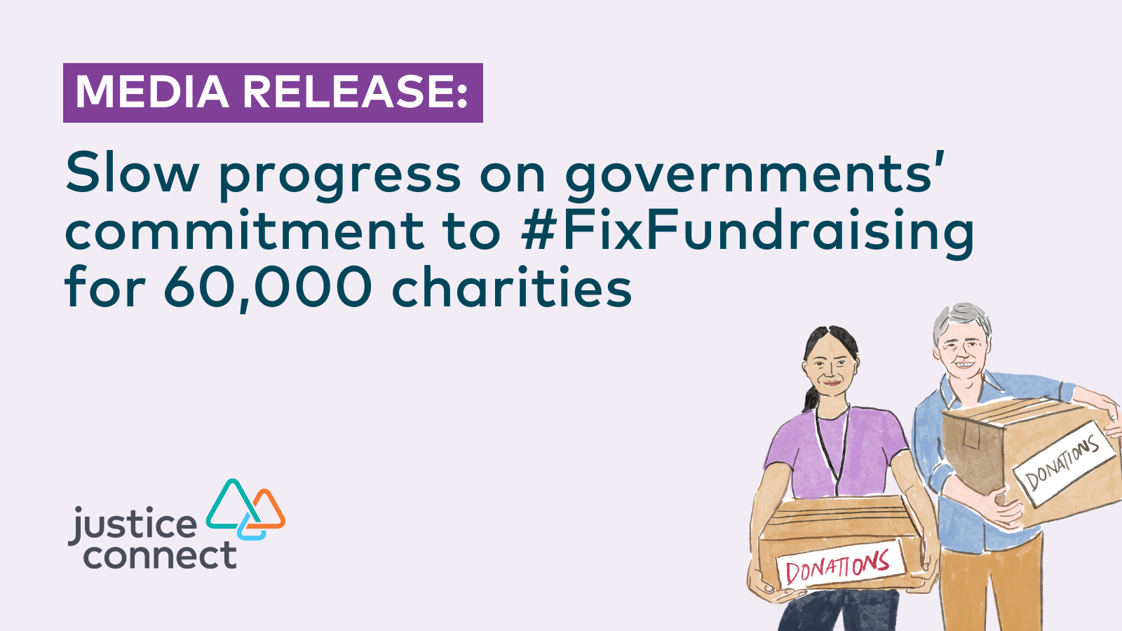 Slow progress on governments’ commitment to #FixFundraising for 60,000 charities – Justice Connect